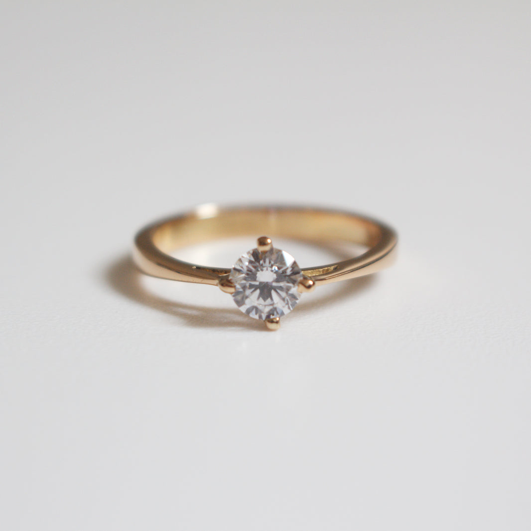 Anillos de Compromiso en Oro 18k – Rosa & Gris Joyería